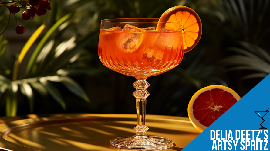 Delia Deetz’s Artsy Spritz Cocktail Recipe - Bold and Effervescent Delight