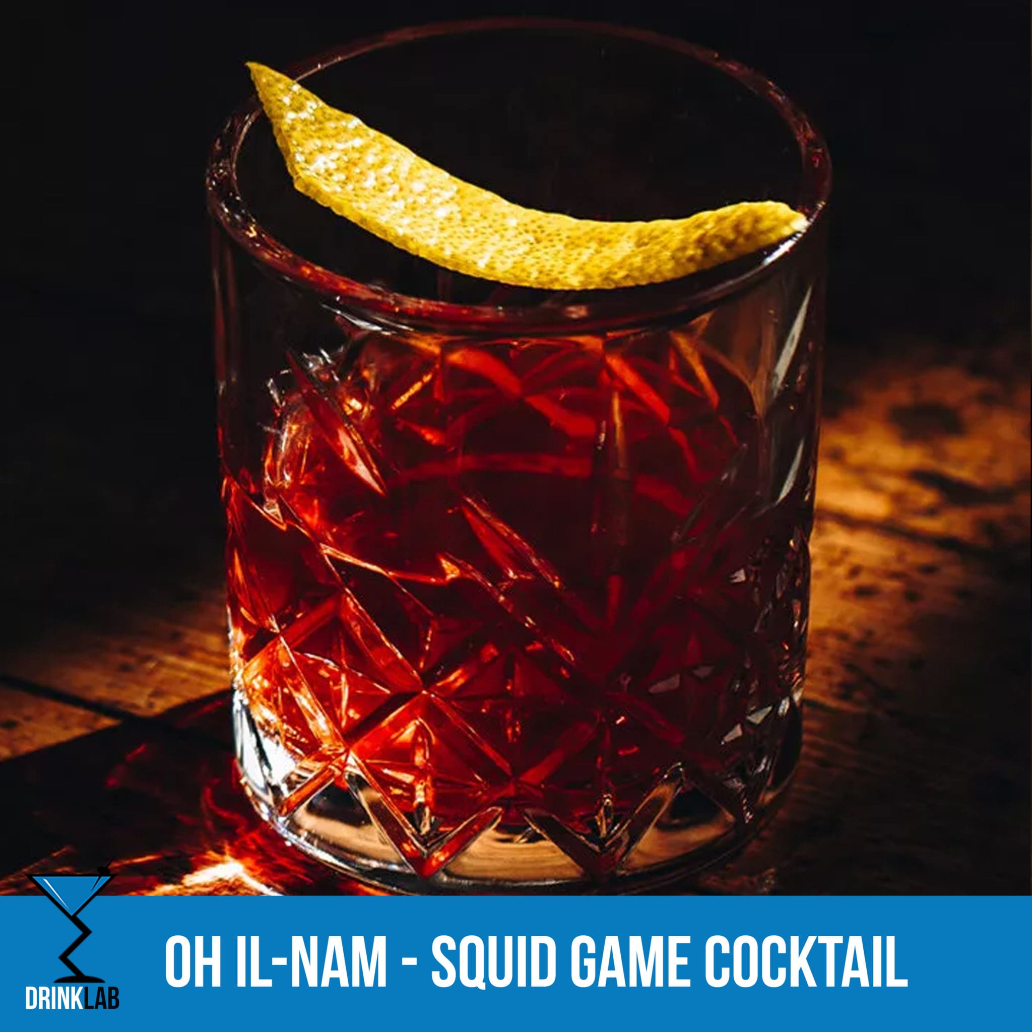 Oh Il-nam - Squid Game Cocktail Recipe - Drink Lab Cocktail & Drink Recipes
