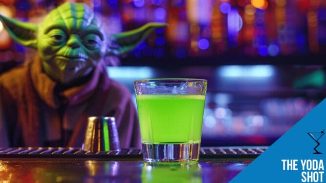 Jedi Lightsaber Cocktail Recipe - A Galactic Blue Drink