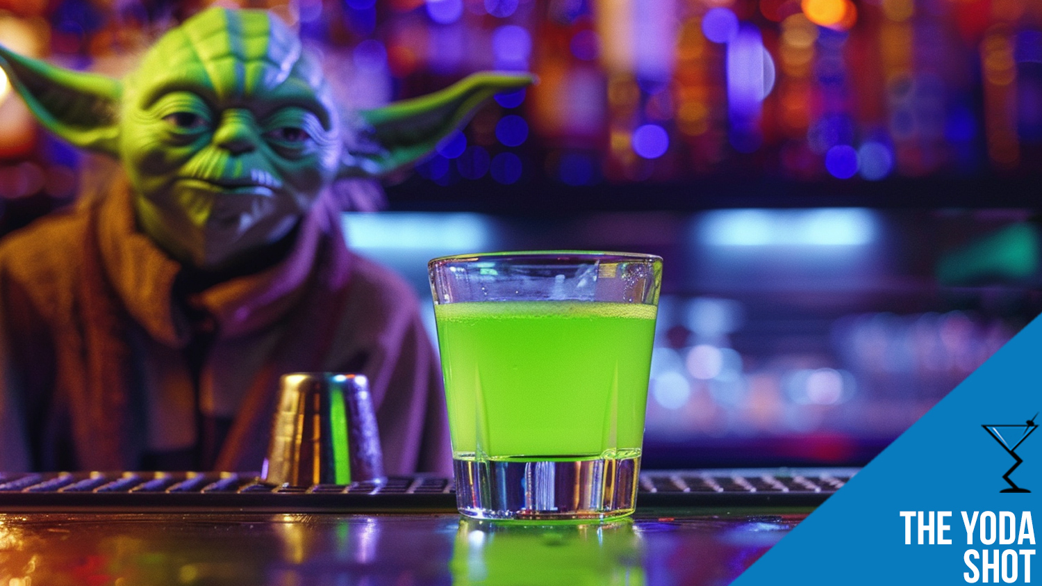 Jedi Lightsaber Cocktail Recipe - A Galactic Blue Drink
