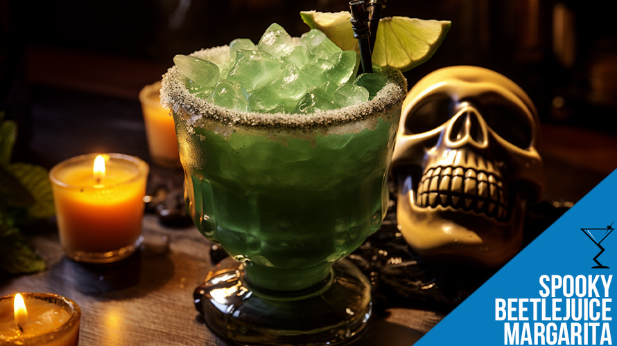 SPOOKY BEETLEJUICE MARGARITA Recipe | Drink Lab Cocktail Recipes